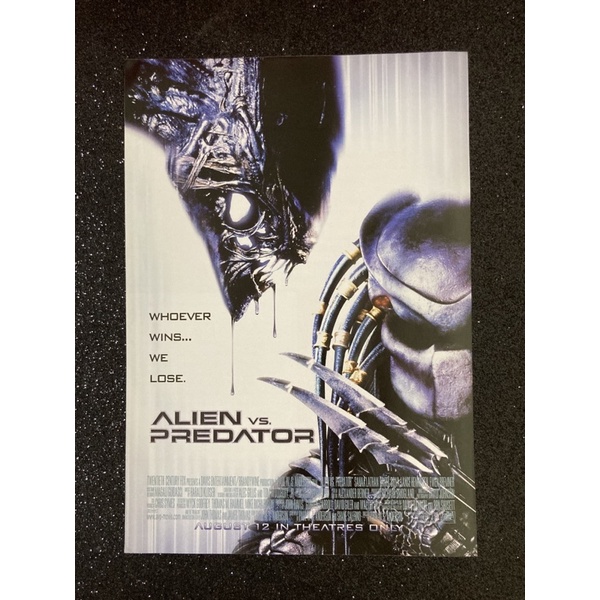 HANDBILL ภาพยนตร์ ALIEN vs PREDATOR แฮนด์บิลภาพยนตร์ ของสะสมจากภาพยนตร์ ...
