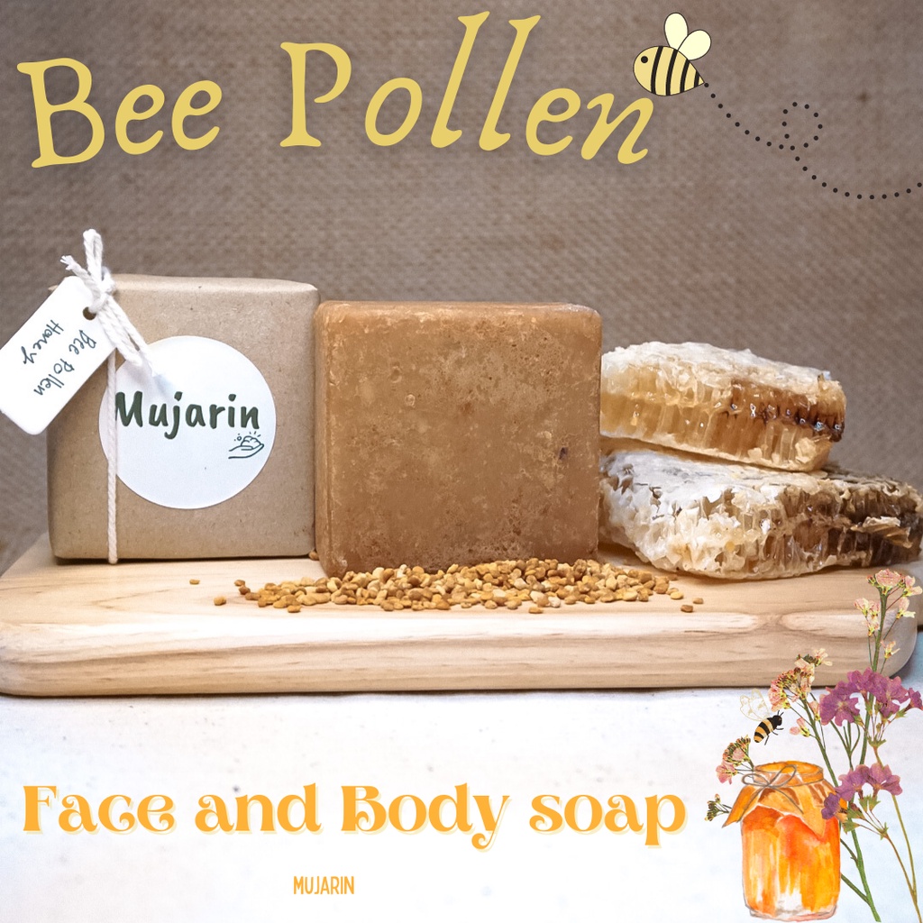 Mujarin สบู่เกสรผึ้ง Bee Pollen soap (สบู่ organic สบู่น้ำมันธรรมชาติ ...