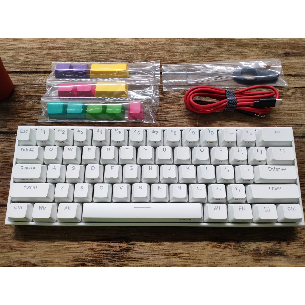 Anne pro 2 คีย์บอร์ดไร้สาย Machanical keyboard ประกันร้านไทย M6vQ ...