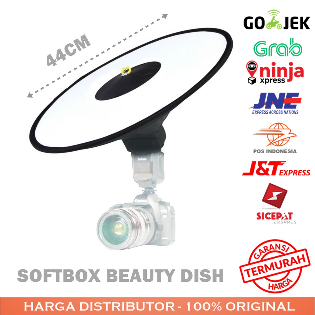 Softbox beauty disc speedlite universal flash diffuser สามารถใช้เป็นไฟ ...
