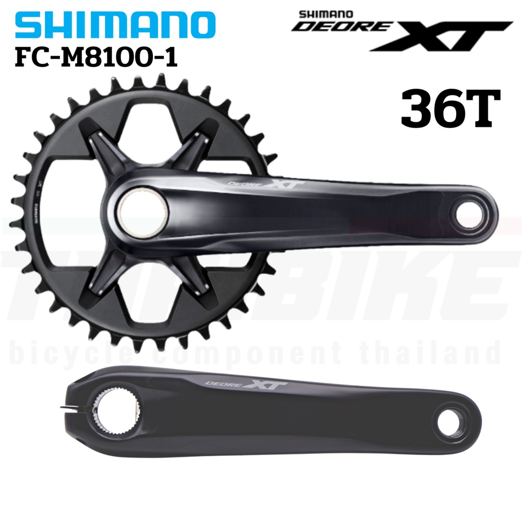ชุดขาจานจักรยานเสือภูเขา SHIMANO DEORE XT 12SPD FC-M8100-1 32T 34T 36T ...