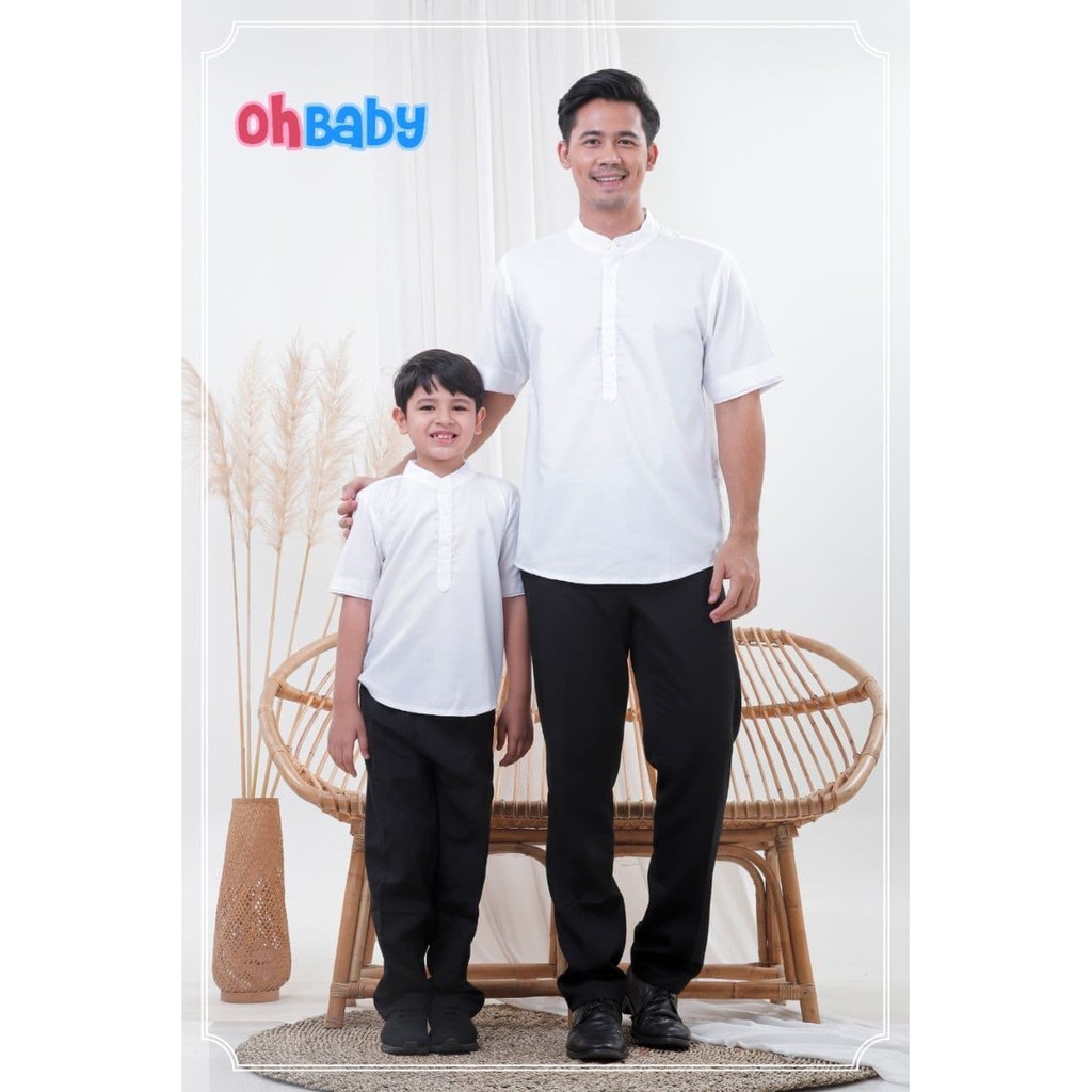 Putih KEMEJA พ่อและSON WHITE KOKO เสื้อ OHBABY รหัสแบรนด์ ZC 2 อายุ 3 ...