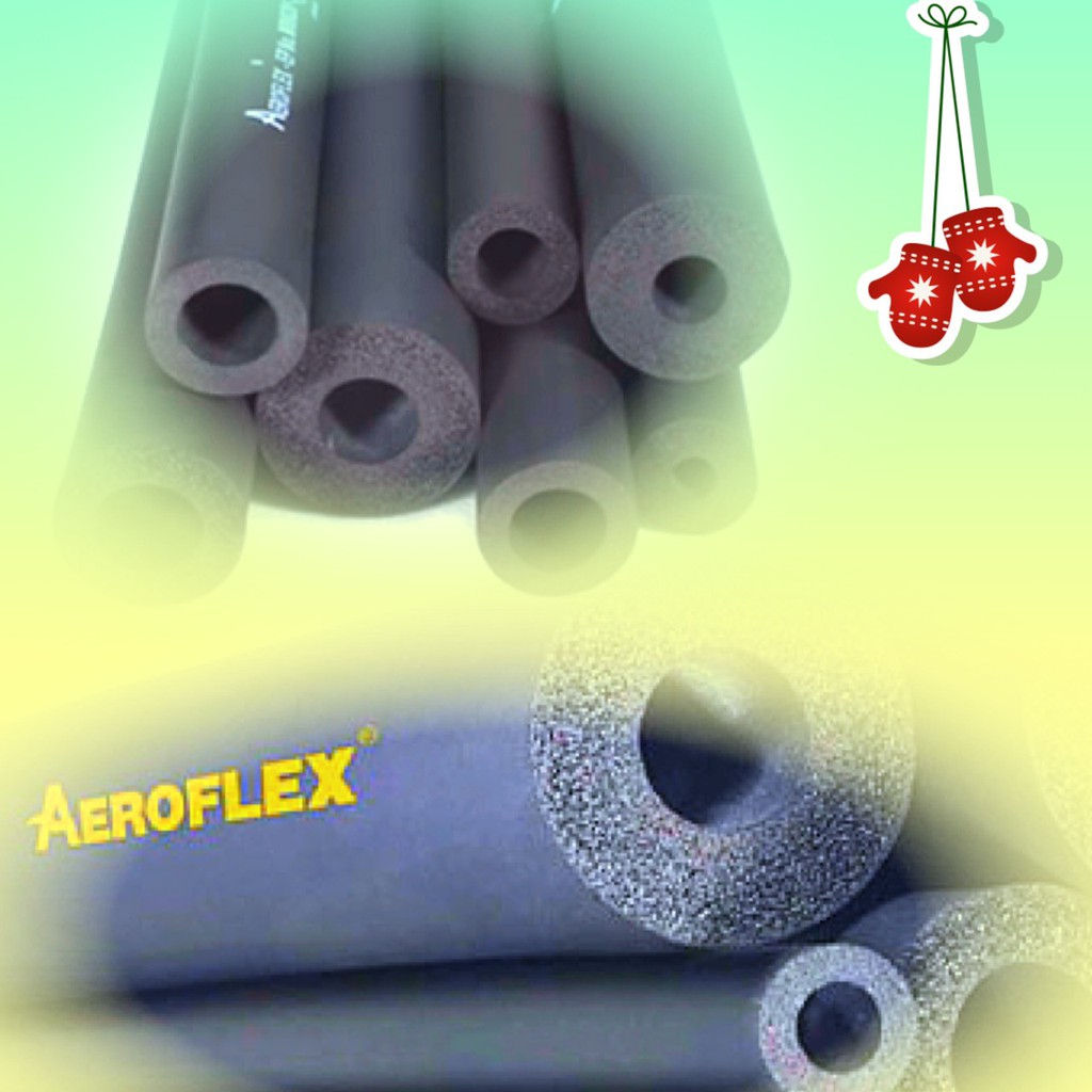 ฉนวน อินซู หนา 1 นิ้ว รู 1-1/8 Aeroflax ***แอร์โรเฟลกซ์ ฉนวนยางหุ้มท่อ ...