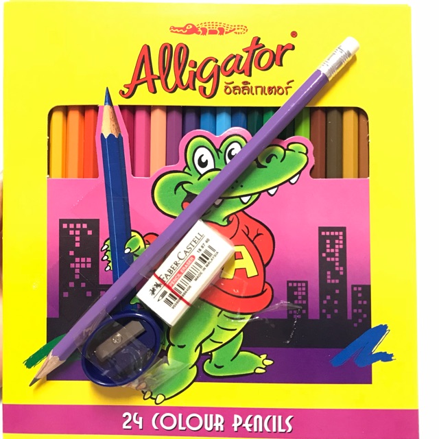 Sale ️สีไม้ Alligator 24 Color Pencil | Shopee Thailand