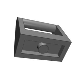 Lego part (ชิ้นส่วนเลโก้) No.2432 Tile Modified 1 x 2 with Bar Handle ...