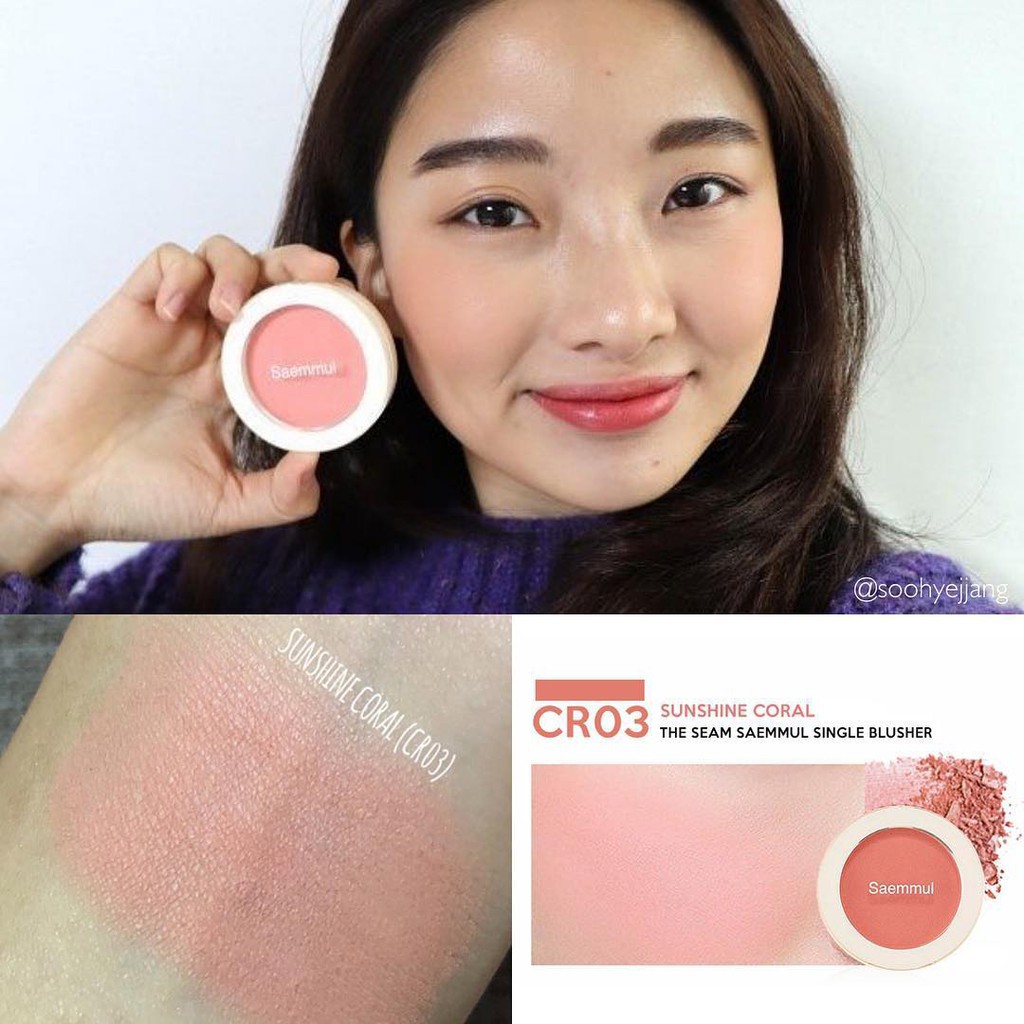The Saem-Saemmul Single Blusher บลัชออน บลัชออนสีละมุน | Shopee Thailand