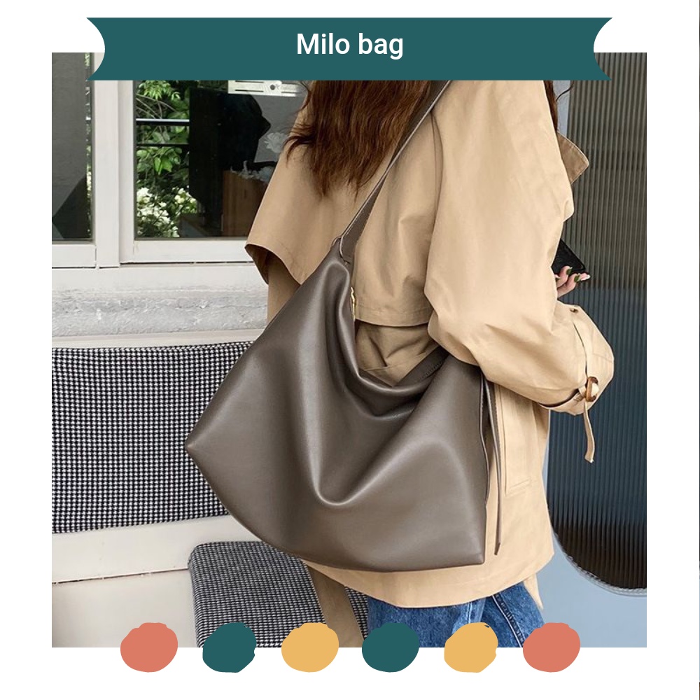 Milo bag รุ่นนี้แนะนำสุดตัว หนังคุณภาพดีมากก สีหนังก็ดีมาก | Shopee ...