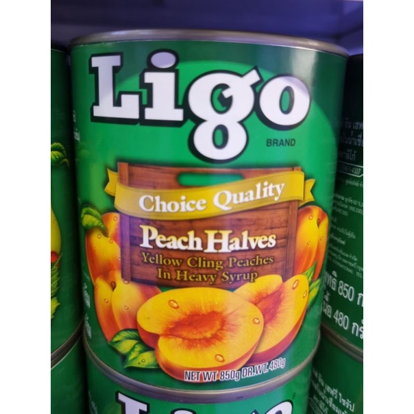 Ligo Fruite Cocktail, Peach Halves, Mandarin Orange in light syrup ลิ ...