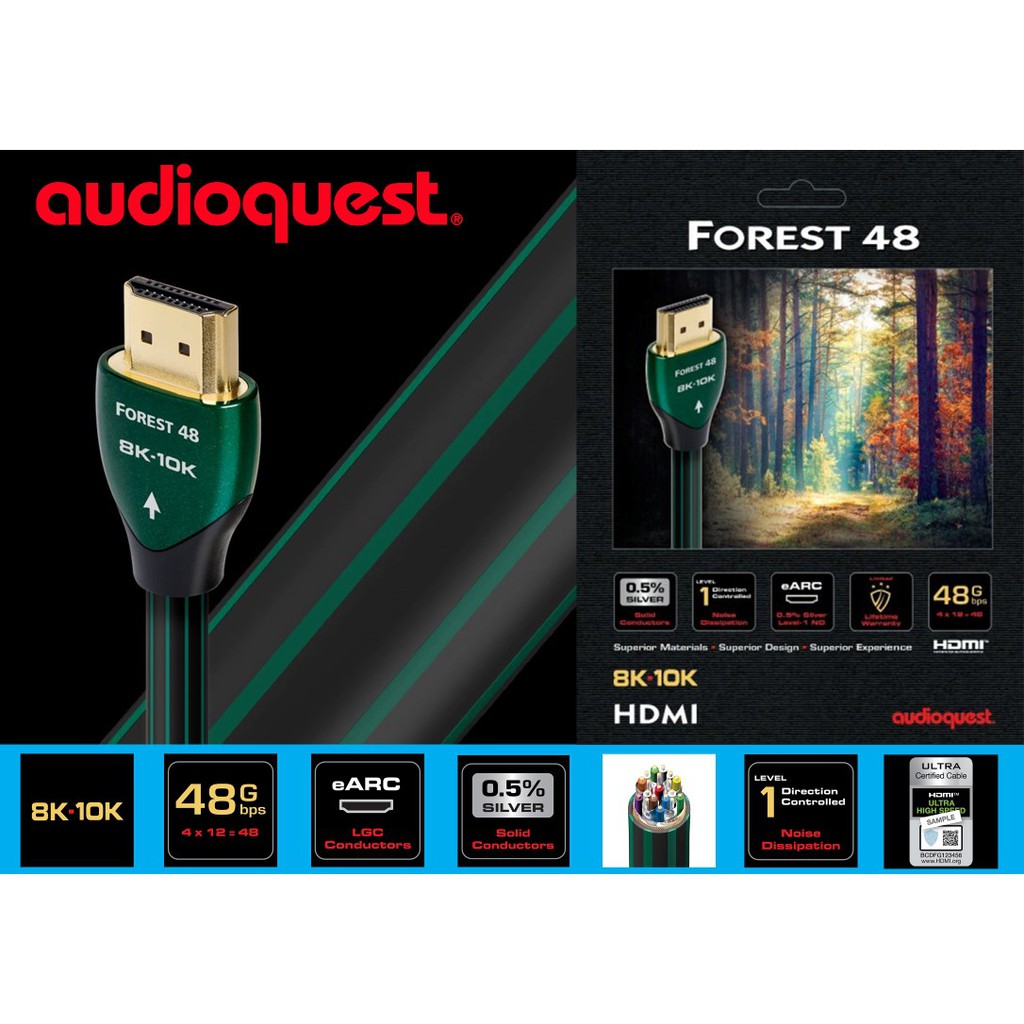 AudioQuest HDMI-Forest 48 Version 2.1 | Shopee Thailand