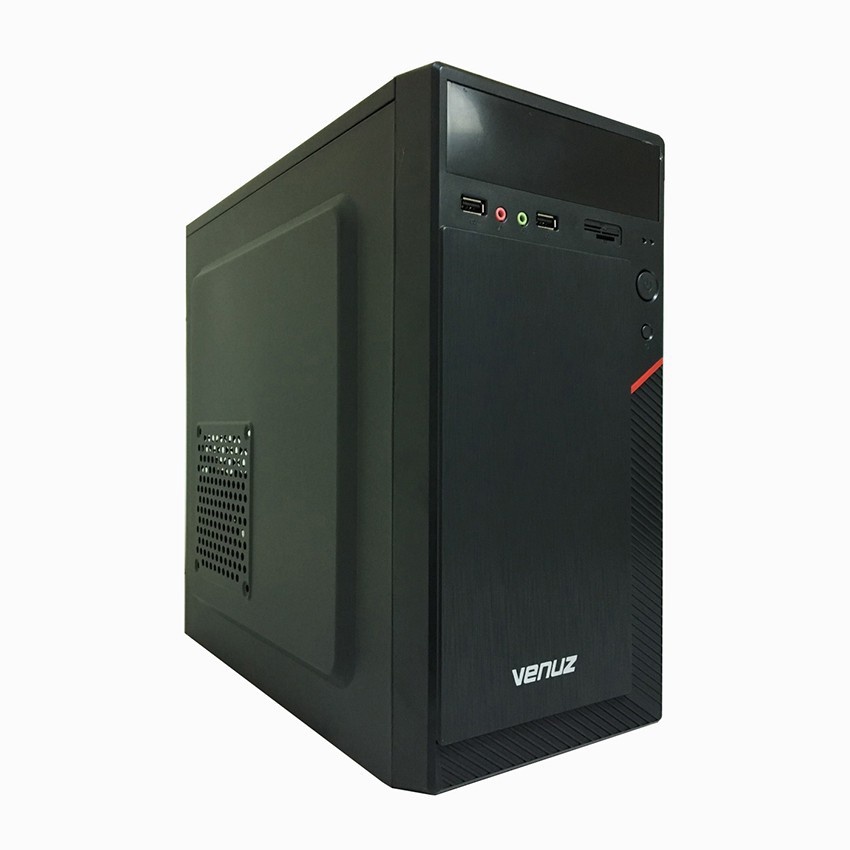 VENUZ micro ATX Computer Case VC3311 – Black/Red | Shopee Thailand