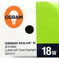 หลอดคอมแพคฟลูออเรสเซนต์ หลอดตะเกียบ Osram DULUX D 18W/865 G24d-2 | Shopee Thailand