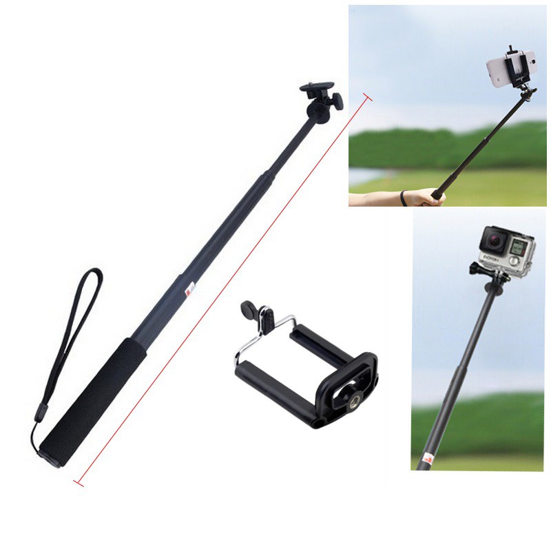 Gopro Mobile Phone Camera Selfie ไม้เซลฟี่ ยึดกล้อง Gopro Xiaomi Yi 4K ...
