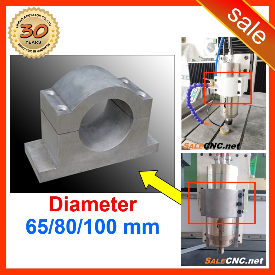 261 พร้อมส่ง Spindle Clamp bracket 65/80/100mm Suitable for spindle ...
