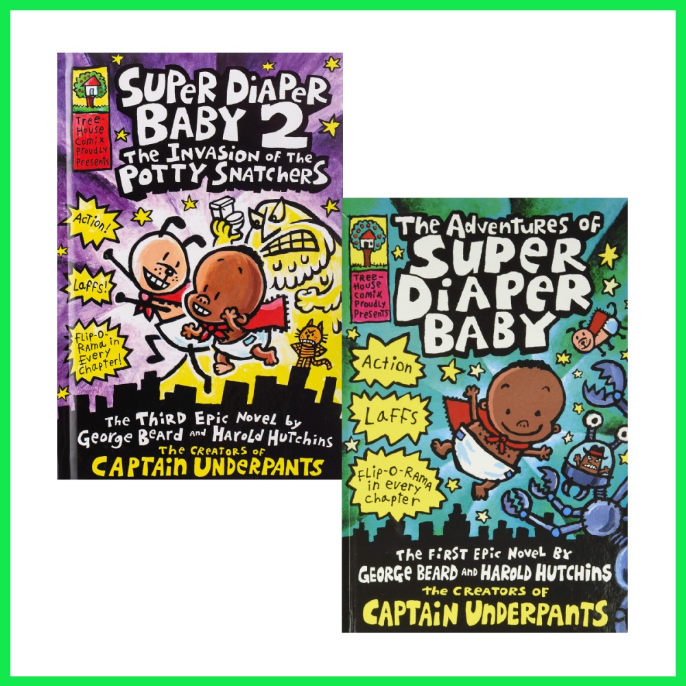 The Adventures of Super Diaper Baby หนังสือปกแข็ง Captain Underpants ...