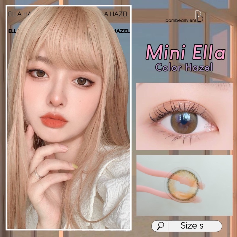 mini ella hazel #kittykawai ขนาดเท่าตา อมน้ำ55% คอนแทคเลนส์ | Shopee ...