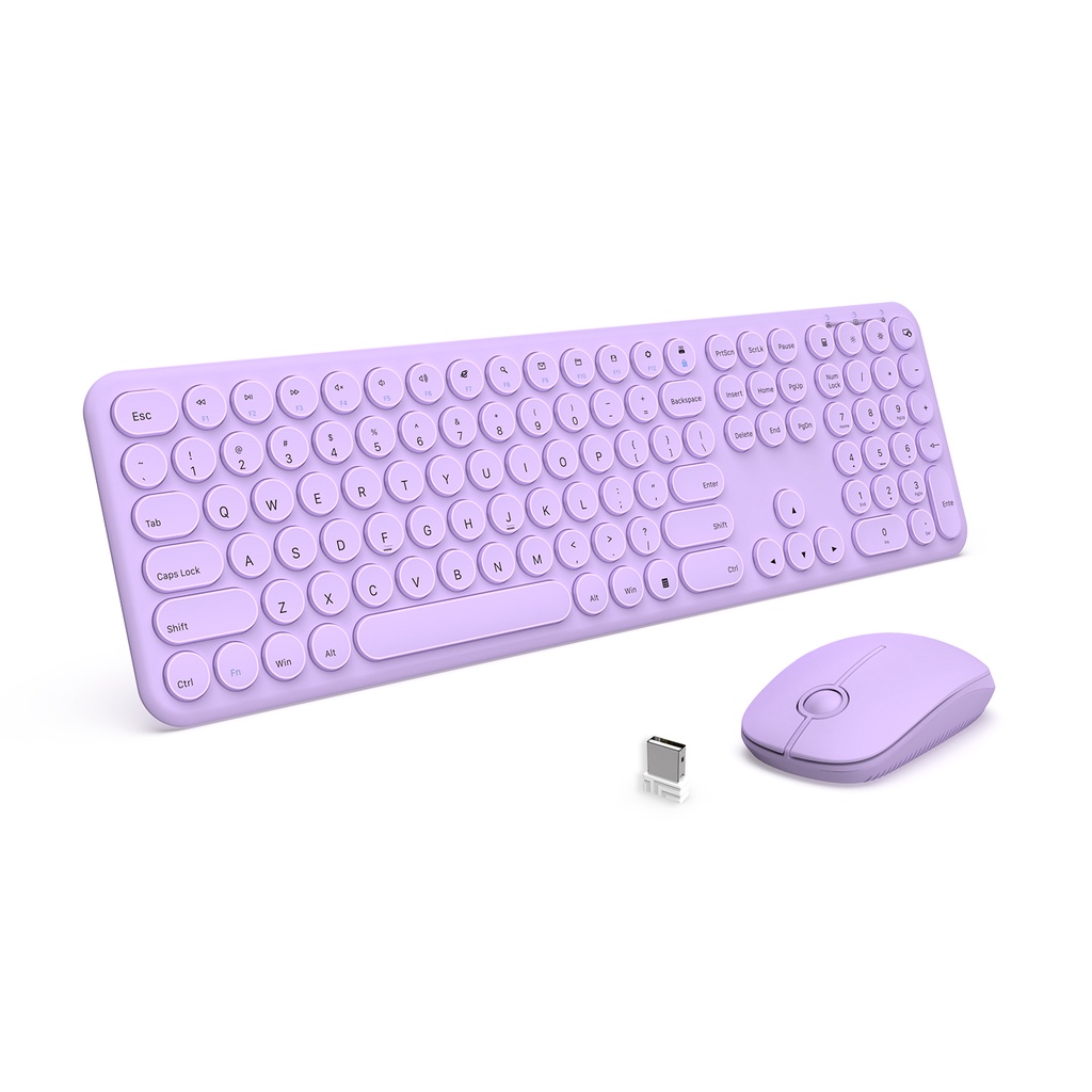 Jelly Comb 2.4GHz Wireless Keyboard and Mouse Combo Full-Size Compact ... Jelly Comb 2.4GHz Wireless Keyboard and Mouse Combo Full-Size Compact ...