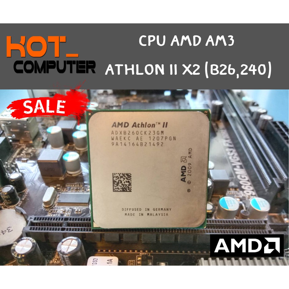 CPU ซีพียู AMD AM3 Athlon II X2 (B26,240) | Shopee Thailand