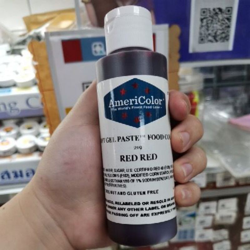 สีแดง Americolor สีสดสวย ของเเท้เเน่นอน | Shopee Thailand