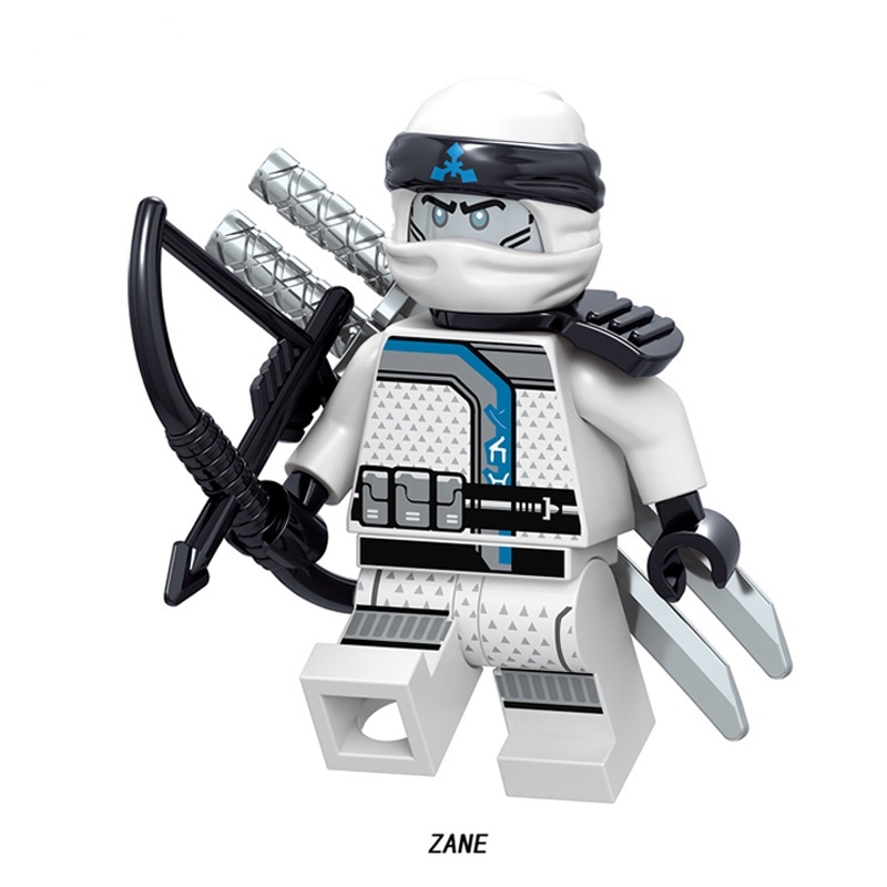 ฟิกเกอร์ Zane Enter The Ninjanomicon Game Back Building Blocks ของเล่น ...