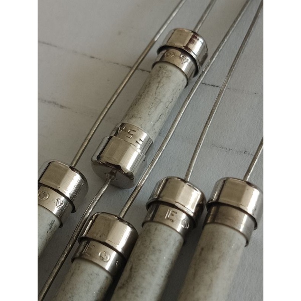 F5A H 250V FUSE 5A 250V F 5A H 250V ฟิวส์เซรามิกญี่ปุ่น 20มิล (แพ็ค10 ...