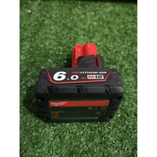 แบตเตอรี่ Milwaukee M12 B6 12V ขนาด 6.0Ah | Shopee Thailand