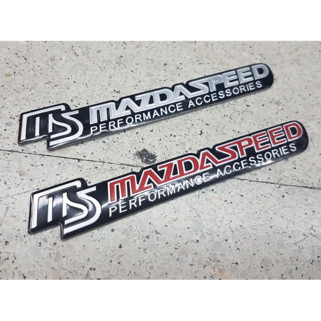 MS mazdaspeed badge logo โลโก้แต่งมาสด้า | Shopee Thailand