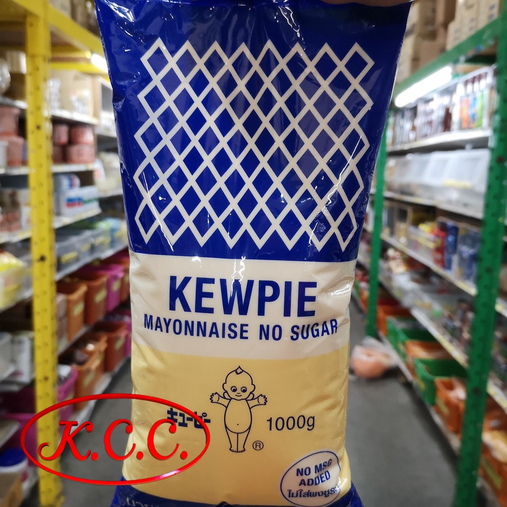 KCC คิวพี มายองเนส สูตร ไม่มีน้ำตาล ขนาด 1 kg. (KEWPIE Mayonnaise No Sugar 1000 g.) สูตรไม่มี ...