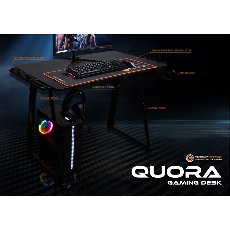 โต๊ะเกมส์มิ่ง Neolution E-sport รุ่น Quora A-1060A | Shopee Thailand