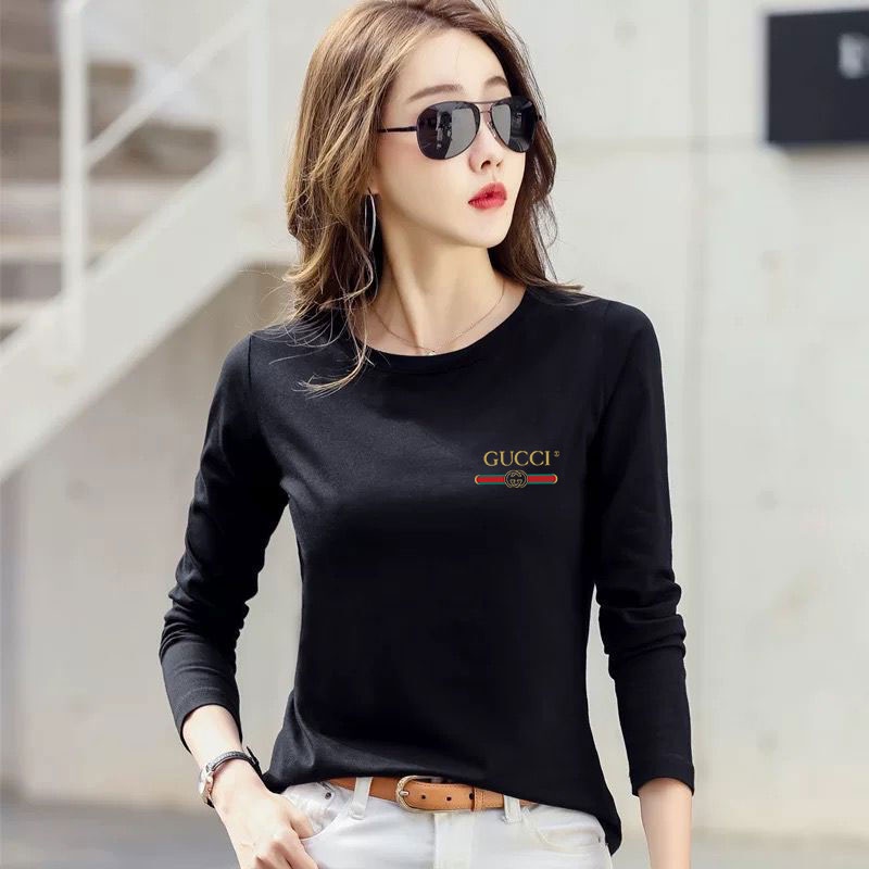 TL-468 เสื้อยืดแขนยาวแฟชั่นเกาหลี ผ้านุ่มใส่สบาย ลายการ์ตูนน่ารัก มีไซส์ M-XXL | Shopee Thailand