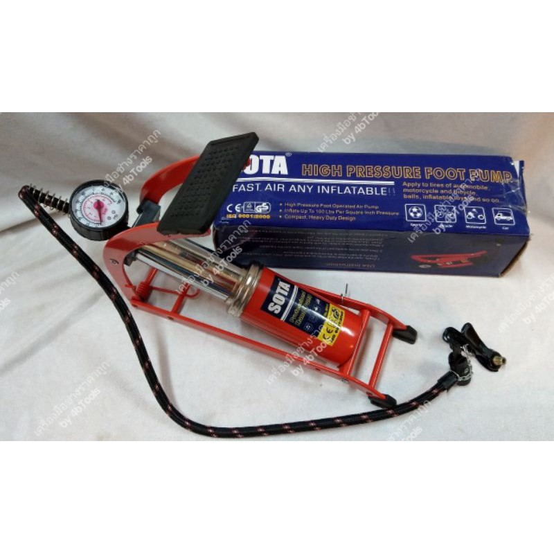 SOTA สูบลมแบบเท้าเหยียบ High pressure Foot Pump | Shopee Thailand