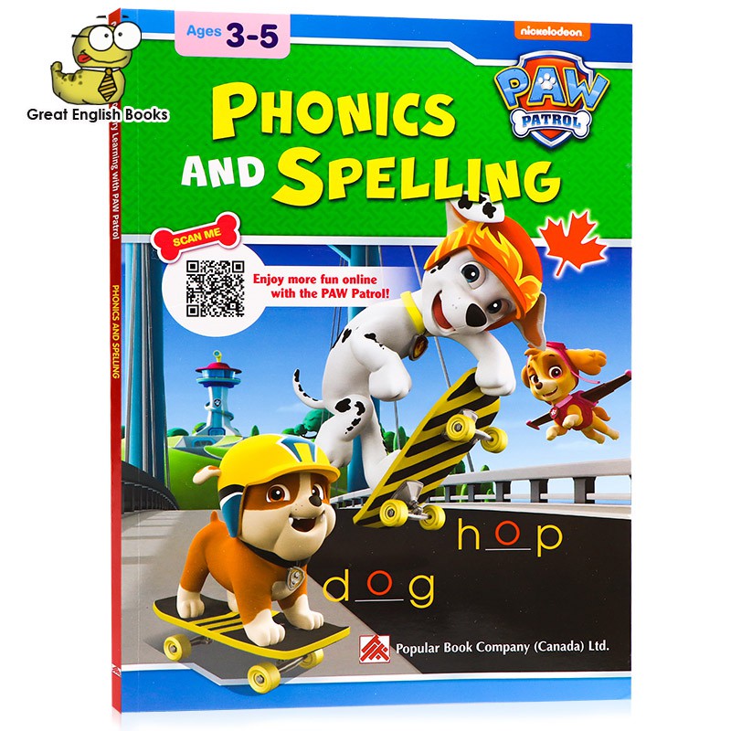 พร้อมส่ง (ลิขสิทธิ์แท้) แบบฝึกหัด Paw Patrol Phonics and Spelling พร้อม ...