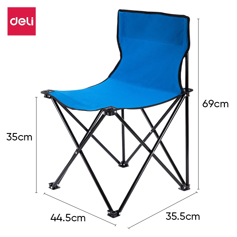 Deli เก้าอี้แคมป์ปิ้ง นั่งสบาย แบบพกพา พับเก็บง่าย ใช้งานสะดวก มีถุง ...