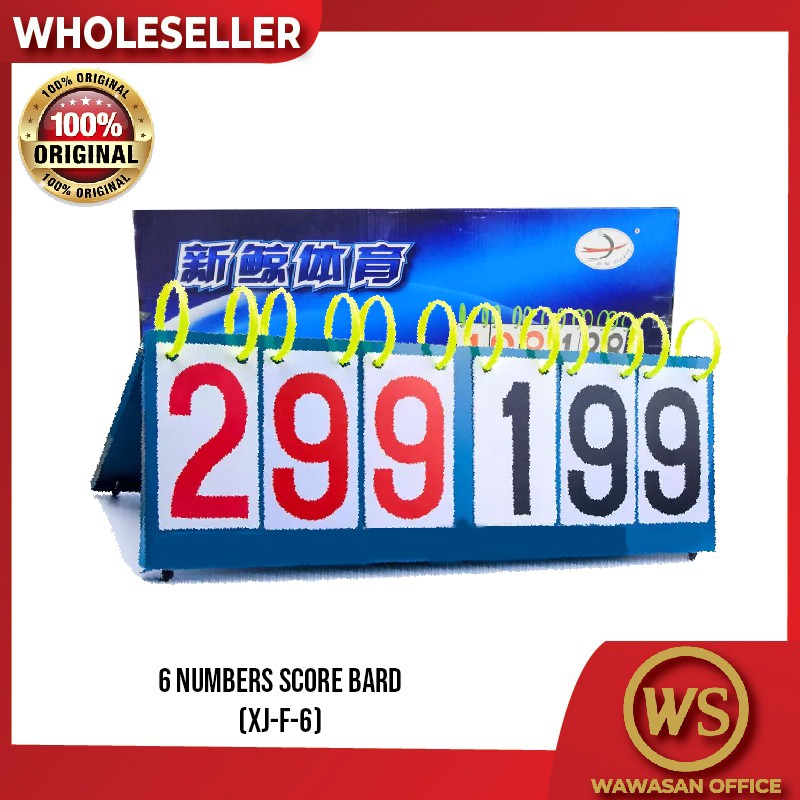 [[CLEARANCE]] Score Board 6 หลักแบบพกพา Flip Sport Score Board / Number ...