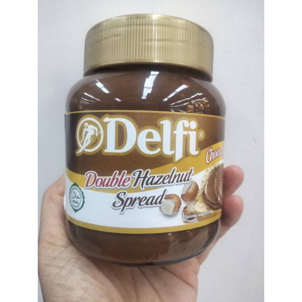Delfi Chocolate Hazelnut Spread สเปรด รสช็อคโกแลต ผสม เฮเซลนัท บด 350 ...