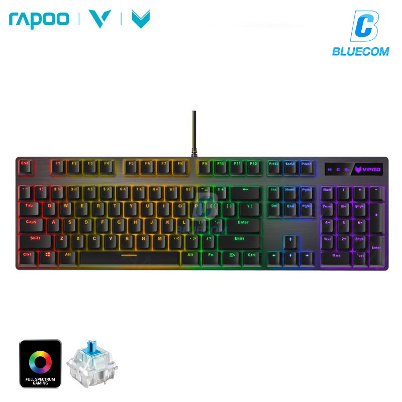 Rapoo V500 - Pro Backlit Mechanical Gaming Keyboard | Shopee Thailand