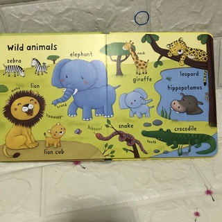 Usborne very first words Animals (board book ) | Shopee Thailand