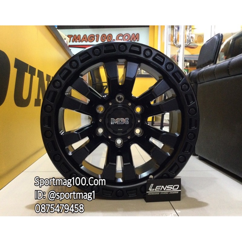 [18558] แม็กซ์ใหม่ Lenso MAX Brutal สีดำด้าน ขนาด 8.5-16นื้ว 6รู139.7 Offset0 | Shopee Thailand