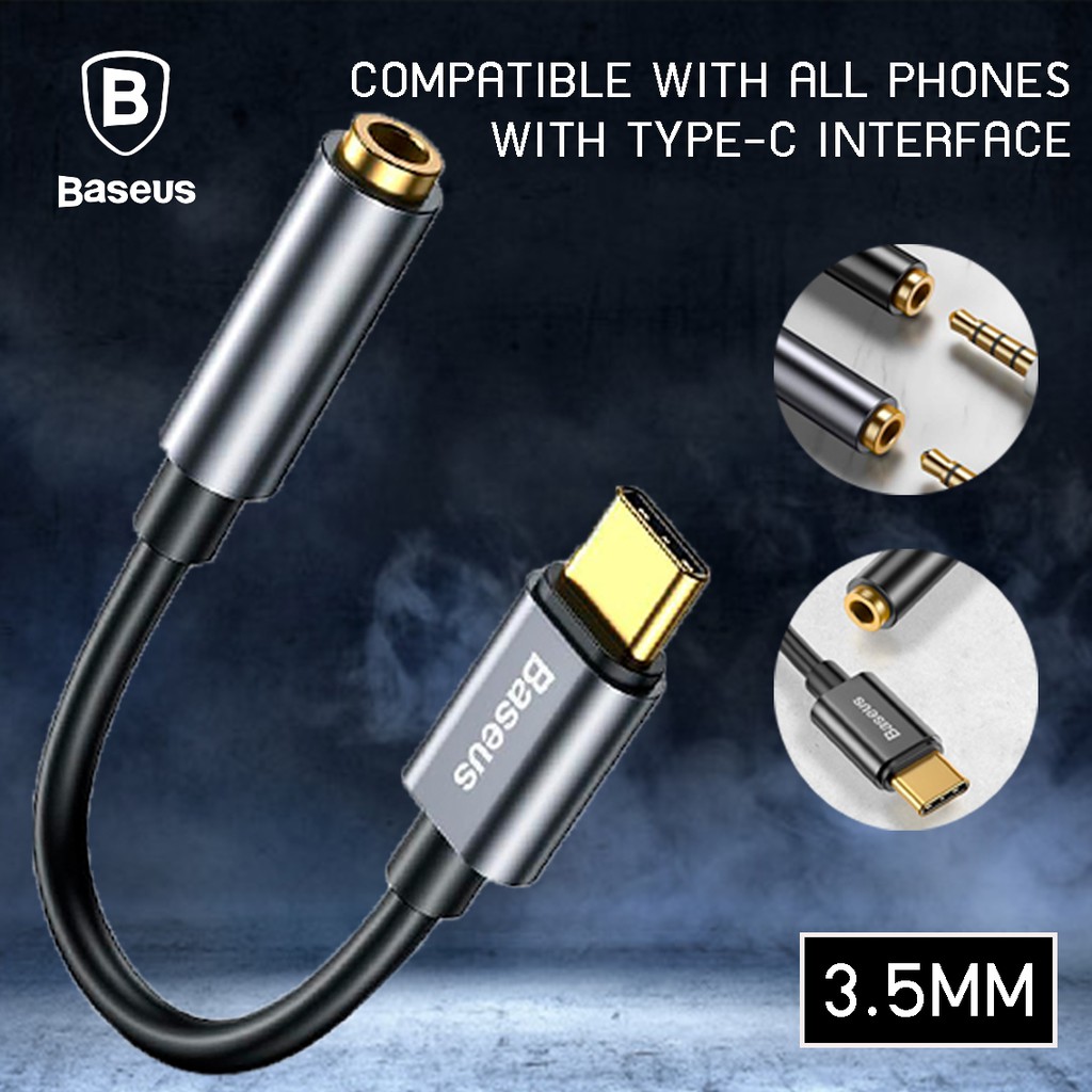 อะแดปเตอร์รองรับการเชื่อมต่อสำหรับโทรศัพท์ Baseus adapter type-C to 3 ...