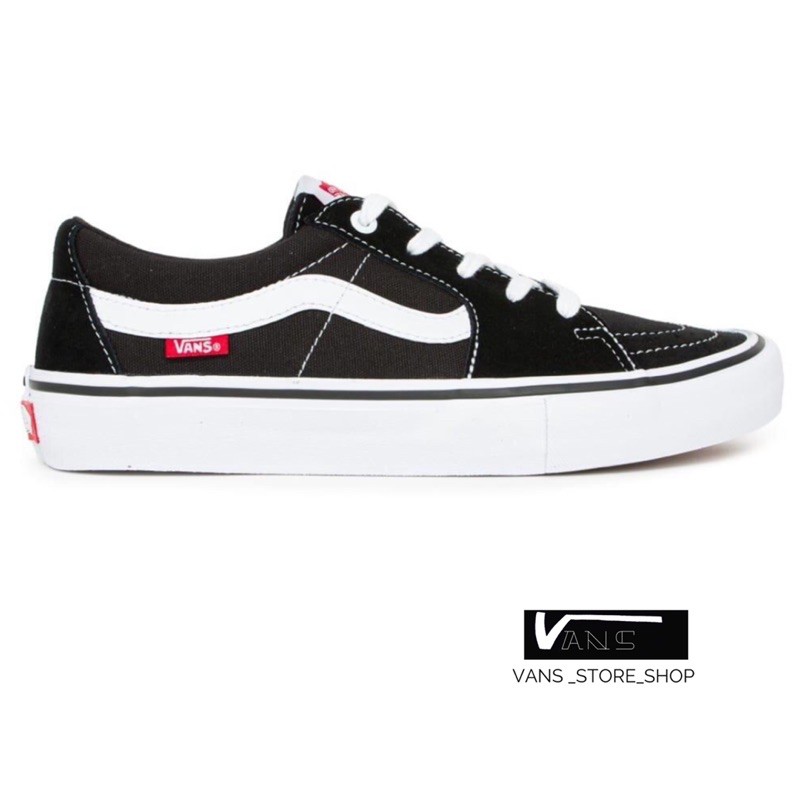 VANS SK8 LOW PRO CLASSIC BLACK WHITE SNEAKERS สินค้ามีประกันแท้ ...