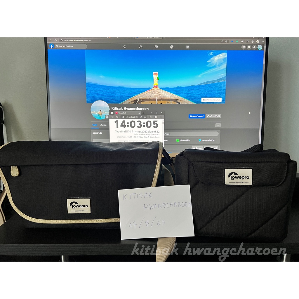 กระเป๋ากล้อง LOWEPRO รุ่น Urban+Messenger สีดำ มือสอง เก็บอย่างเดียว ...