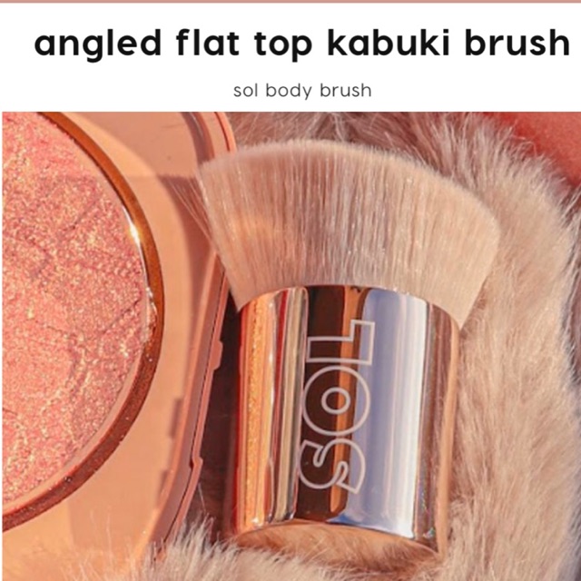 ของแท้ 💯 พร้อมส่ง SOLBODY Angled flat top kabuki brush | Shopee Thailand