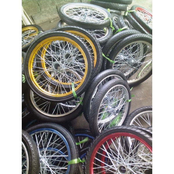 ล้อรถเข็น 17 นิ้วอลูมิเนียมจำนวน 1 คู่พร้อมฝาและแหวน | Shopee Thailand