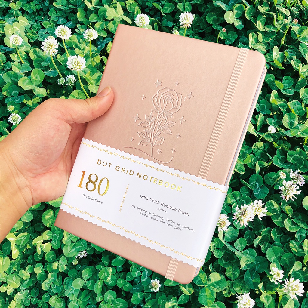 Rose GOLD A5 ปกแข็ง Bullet Dotted Journal Dot Grid Notebook | Shopee ...