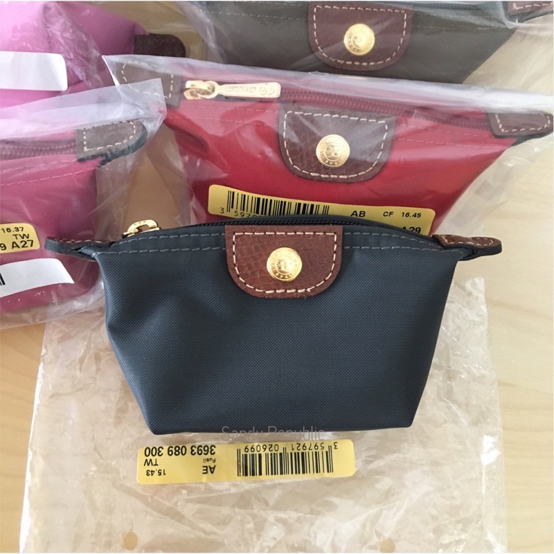 พร้อมส่ง * Longchamp กระเป๋าใส่เหรียญ Coin Purse (เลือกสีด้านใน ...
