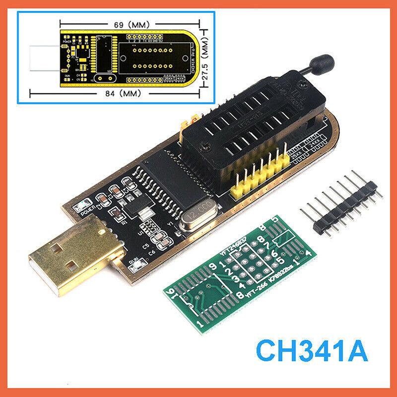 【ขายดี สไตล์】ch341a อะแดปเตอร์คลิปทดสอบโปรแกรมเมอร์ SOP8 Eight-pin BIOS ...