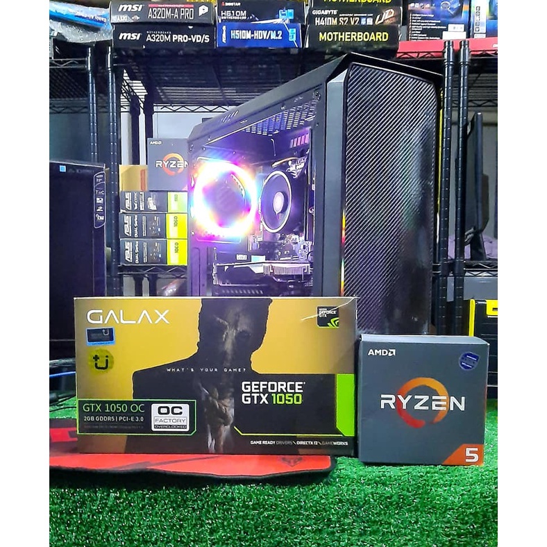คอม PC เล่นเกมส์ RYZEN5 2600 + GTX1050 2GB + RAM DDR4 8GB + SSD240GB | Shopee Thailand