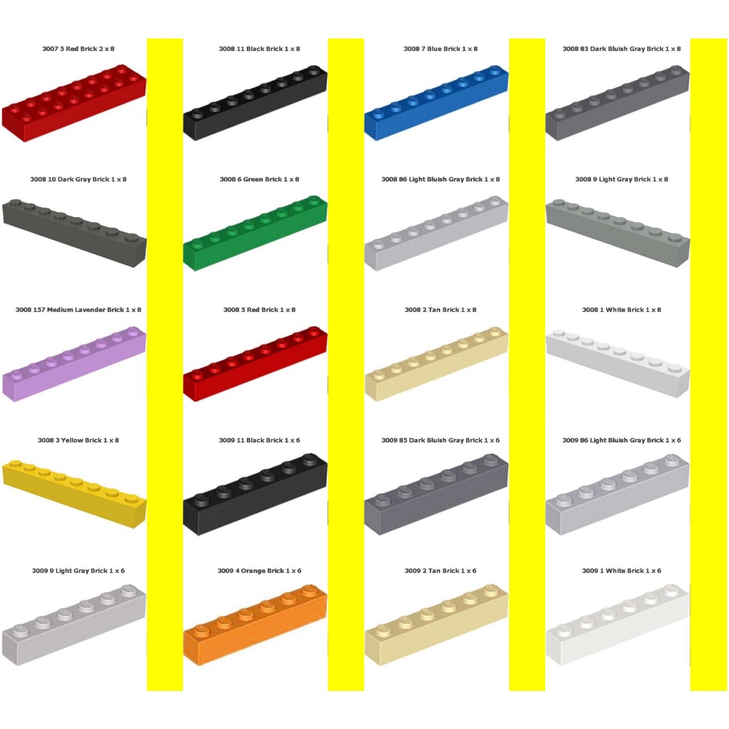 lego 3007 3008 3009 ชิ้นส่วนเลโก้แท้มือ2คัดเฉพาะที่ไม่มีตำหนิชัดเจน ...