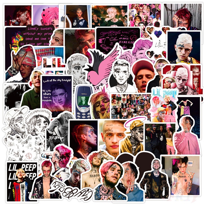 Lil Peep Series 03 Stickers 50Pcs/Set DIY Fashion WaterproofDecals ...