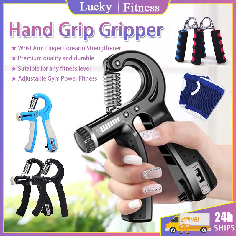 Hand Power Gripper ด้ามจับมือสปริง Finger Strength Excercise | Shopee ...