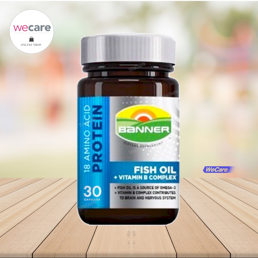 Banner hi-b fish oil 60 แคปซูล แบนเนอร์ ไฮ-บีฟิชออย ผสมน้ำมันปลา ...